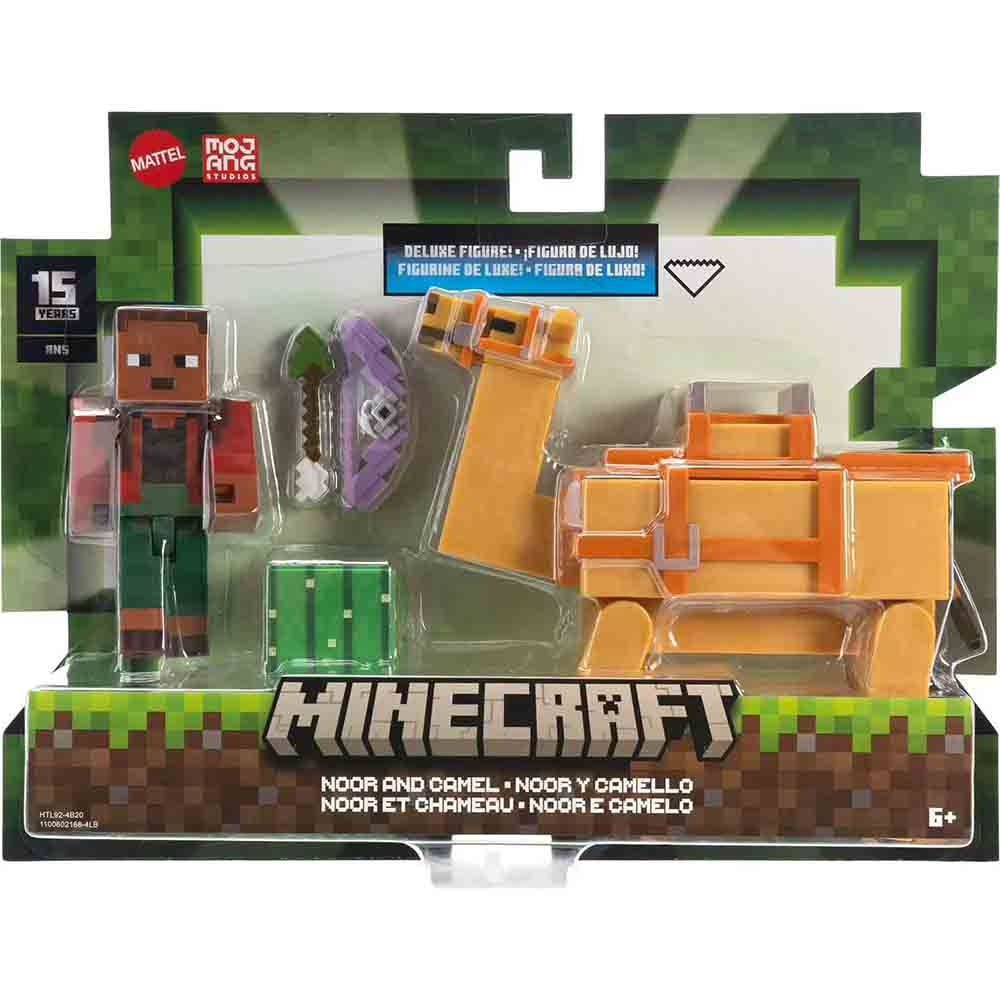 Set de 2 Mini Figuras Minecraft Core 8cm Surtido Mattel GTT53 - Miscelandia